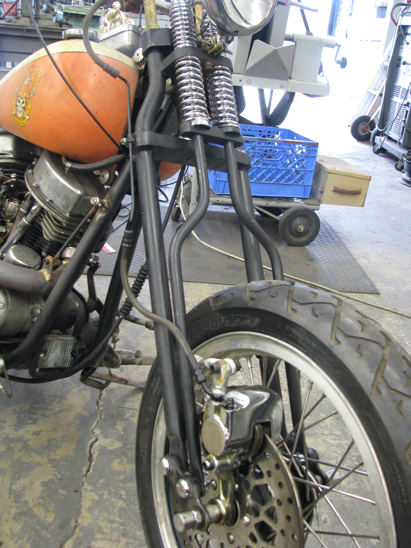 Funky Panhead Part 5: New front wheel and disc brake — Bikernet.com ...