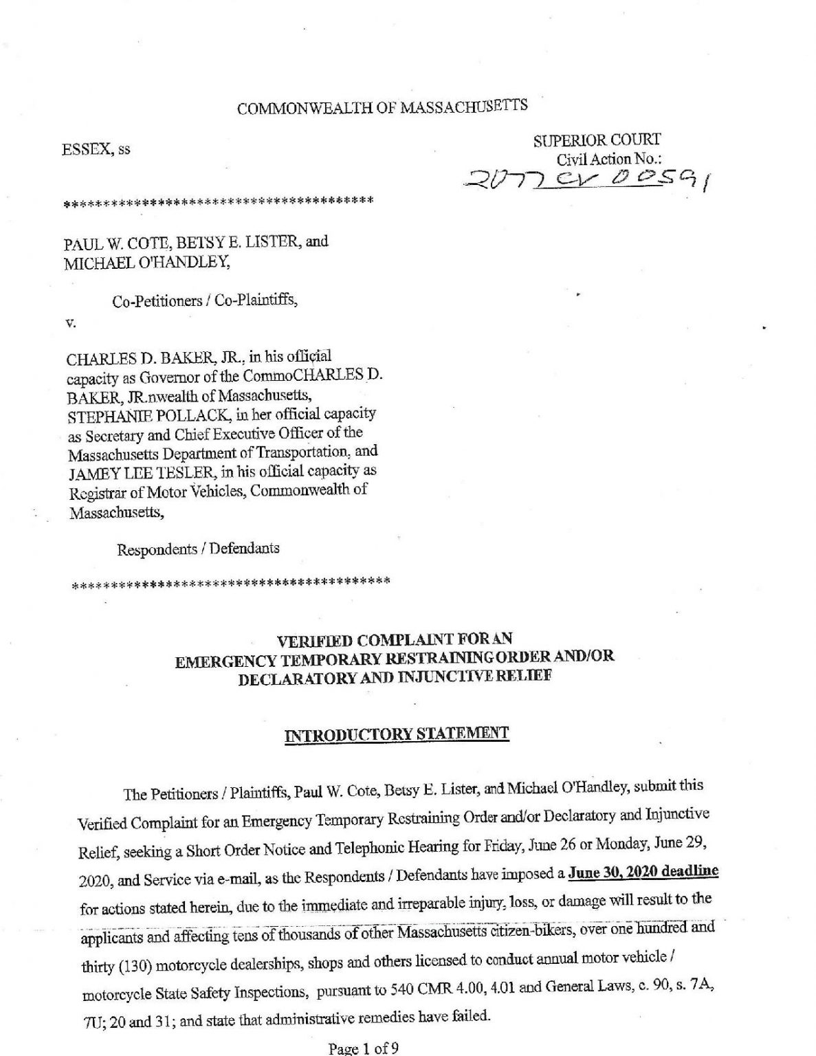 Massachusetts DOT / RMV extends motorcycle safety inspection sticker ...